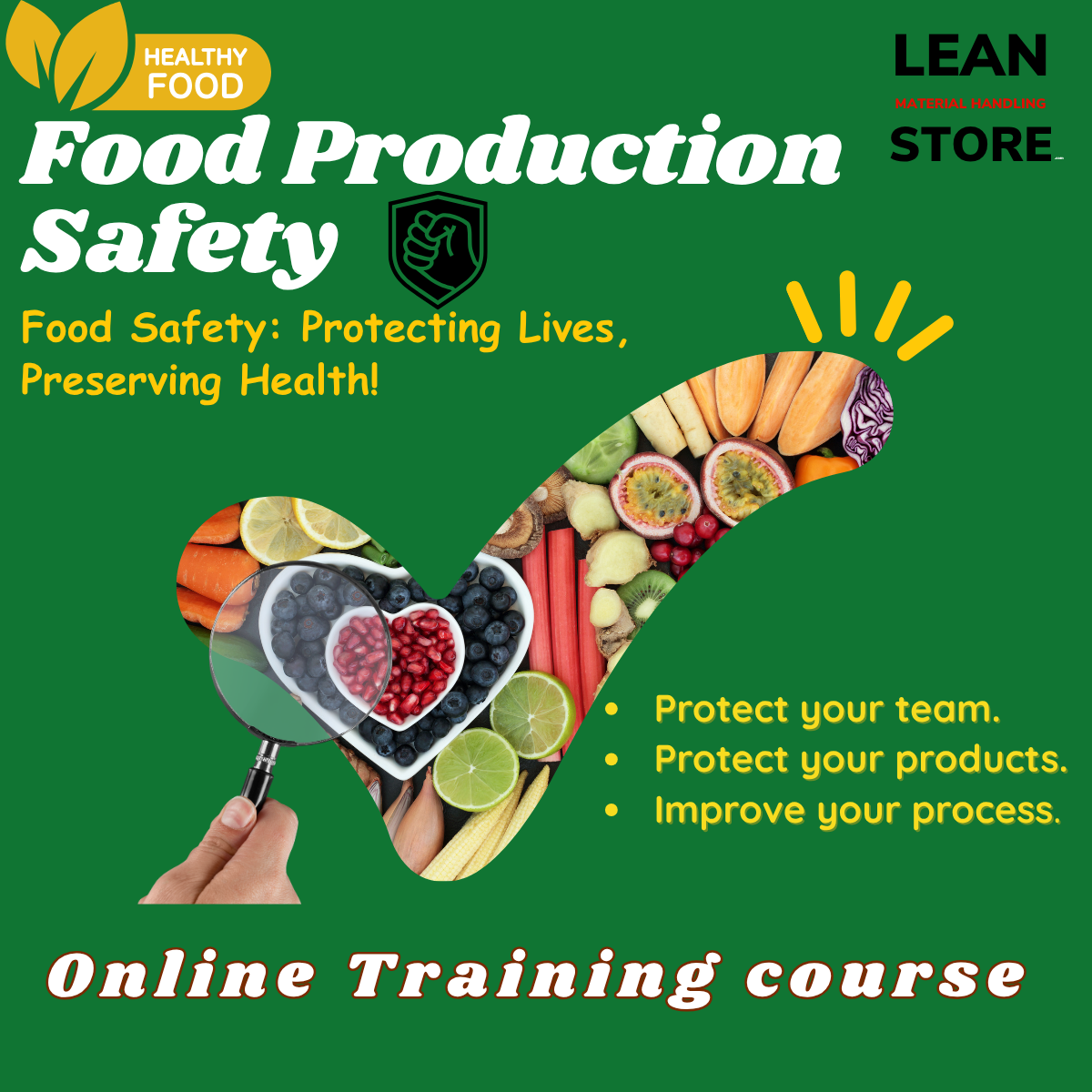 Food Production Safety + Lean Warehousing : Online Training Course wit ...