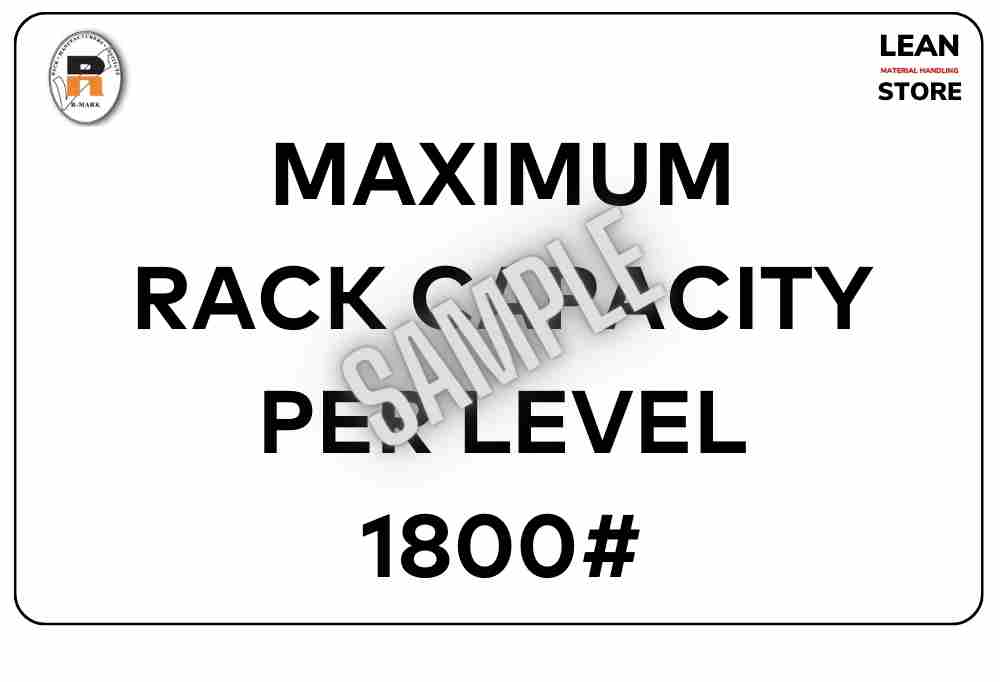 Pallet Racking Capacity Signs | OSHA & RMI Compliant PDF Download ...
