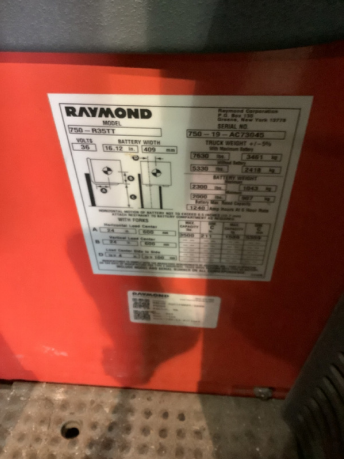 RAYMOND - Reach Truck - 2019 - 750-R35TT 750-19-AC73045 - USED – Lean ...