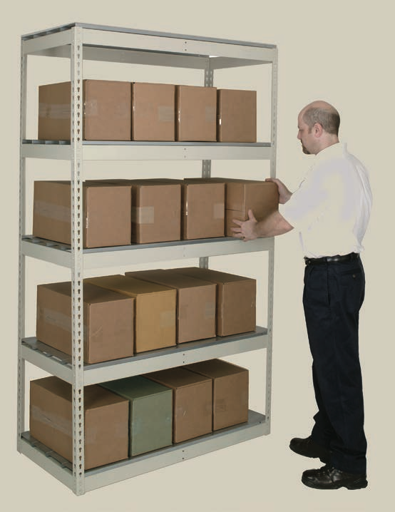 Rivetwell Double Rivet Boltless Shelving Units (84" high) by Hallowell ...